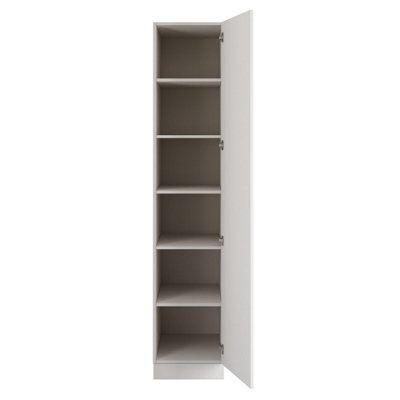 Bedroom Kit Shaker White Single Wardrobe with Shelves