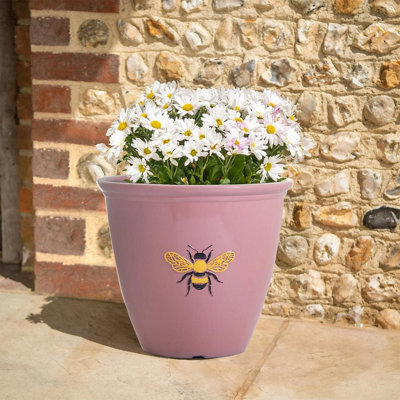 Bee Planter - Weather Resistant Colourful Recycled Plastic Bumblebee ...