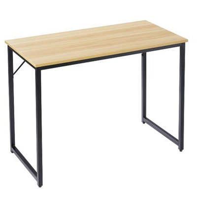 Beech Compact Industrial Computer Desk 39" Small Home Office Writing PC ...
