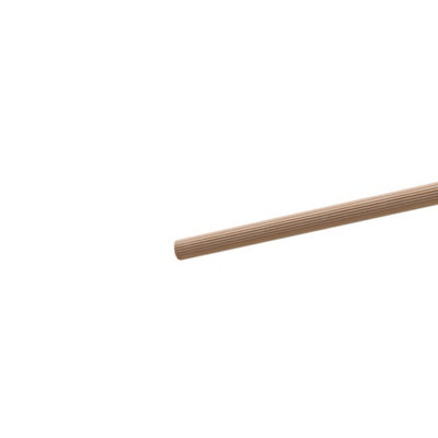 Beech Dowel Flutted Wood Rod Pegs 1m - Diameter 14mm - Pack of 100 ...