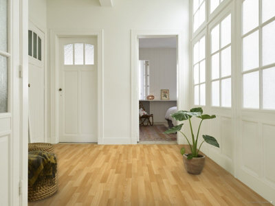 Beech Plank Effect Vinyl Flooring 4m x 2m (8m2)