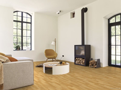 Beech Plank Effect Vinyl Flooring 4m x 2m (8m2)