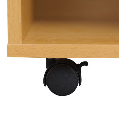 Beech wooden Printer cabinet with 2 shelves and 1 Door Filing Cabinet ...