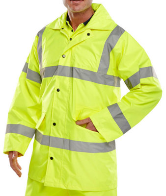 Beeswift Hi-Vis Lightweight Work Jacket Yellow - M | DIY at B&Q