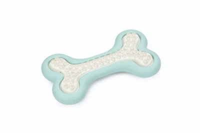 Buy Beeztees Puppy Rubber Dental Bone Green 10cm at B&Q