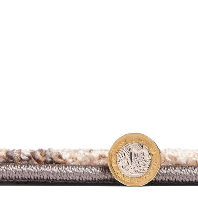 Beige/Black Abstract Funky Modern Easy to Clean Rug for Living Room ...