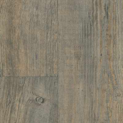 Beige Brown Wood Effect Anti-Slip Contract Commercial Heavy-Duty Vinyl ...