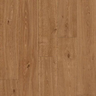 Beige Brown Wood Effect Non-Slip Contract Commercial Heavy-Duty Vinyl ...