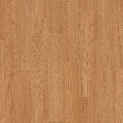 Beige Brown Wood Effect Vinyl Flooring, Anti-Slip Contract Commercial ...