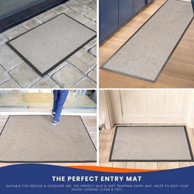 Beige Candy Non-Slip Heavy Duty Barrier Door Mat - Assorted Sizes