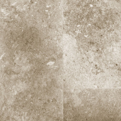 Beige Modern Stone Effect Anti-Slip Vinyl Flooring For Kitchen ...