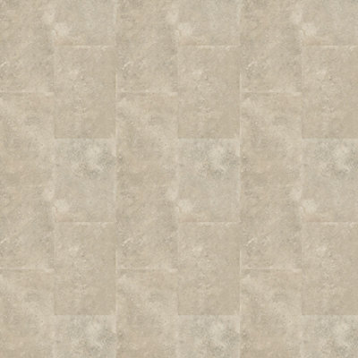 Beige Modern Stone Effect Anti-Slip Vinyl Flooring For Kitchen ...