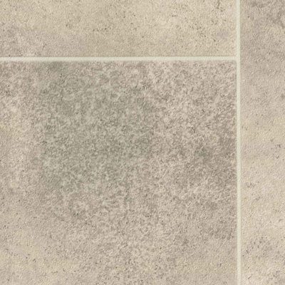Beige Modern Tile Effect Anti-Slip Vinyl Flooring for Home, Shops ...