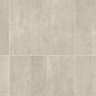 Beige Modern Tile Effect Anti-Slip Vinyl Flooring for Home, Shops ...