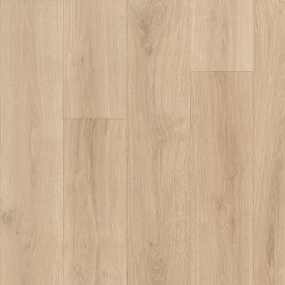 Beige Modern Wood Effect Anti-Slip Vinyl Flooring for Home, Shops ...