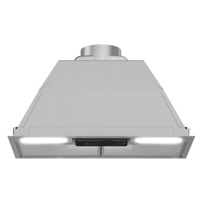 Beko 53cm Under Canopy Cooker Hood Built-in Kitchen Extractor Fan In Silver