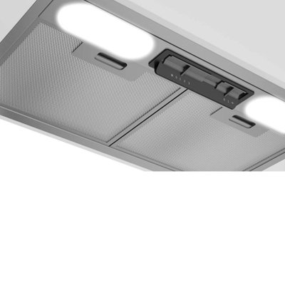 Beko 53cm Under Canopy Cooker Hood Built-in Kitchen Extractor Fan In Silver