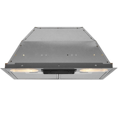 Beko 53cm Under Canopy Cooker Hood Built-in Kitchen Extractor Fan In Silver