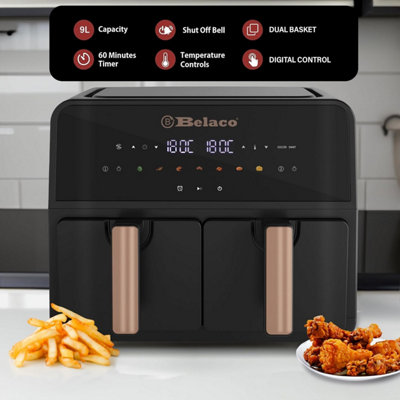 Belaco Dual Draw - Digital Air fryer - 9L