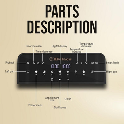Belaco Dual Draw - Digital Air fryer - 9L