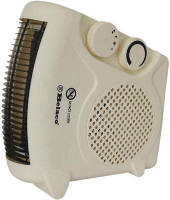 Belaco Fan Heater 2 Heat Settings 1000/2000W Electric Heaters Overheat ...