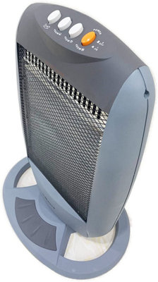 Belaco Grey Halogen Heater 400w-1200w Oscilating