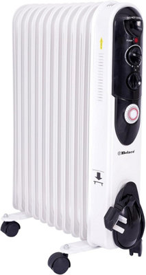 Belaco Oil filled radiator heater with 24hour timer | DIY at B&Q