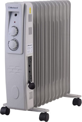 Belaco Oil Filled Radiator - White | DIY at B&Q