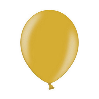 Belbal 5 Inch Balloons (Pack Of 100) Metallic Gold (One Size)