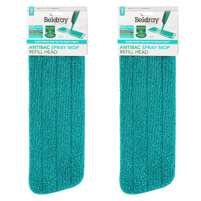 Beldray Antibac Spray Mop Refill Head - Pack of 2 | DIY at B&Q