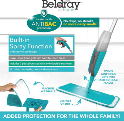 Beldray Antibac Spray Mop Refill Head - Pack of 2