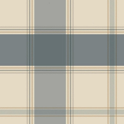 Belgravia Bramble Check Wallpaper Rustic Checkered Pattern Modern ...