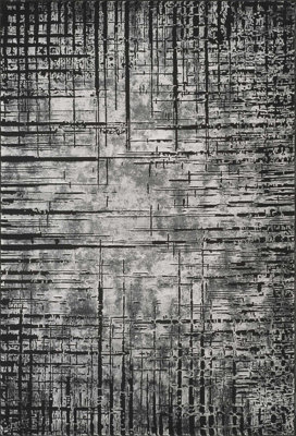 Belgravia Living Room Area Rug Metallic Sheen Modern Nexus Design Grey ...