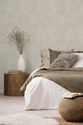 Belgravia Maya Textured Geo Grey | DIY at B&Q