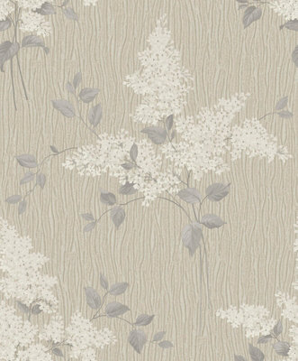 Belgravia Tiffany Fiore Heavyweight Textured Vinyl Floral Wallpaper ...