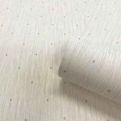Belgravia Tiffany Pearl Heavyweight Textured Vinyl Wallpaper Gold 41321