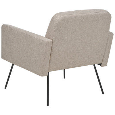 Beliani Armchair NARKEN Fabric Beige