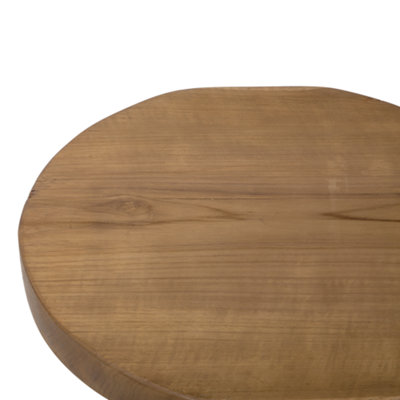 Beliani Boho Side Table MERRITT Brown