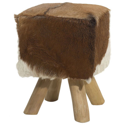 Beliani Boho Stool DALTON Brown