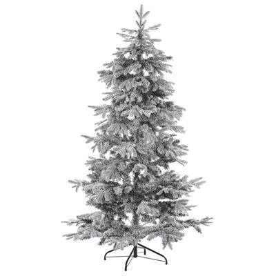 Beliani Glam Christmas Tree TOMICHI White