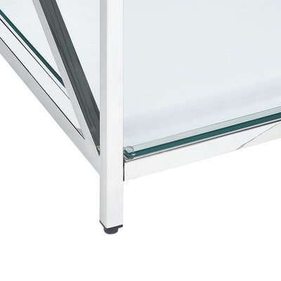 Beliani Glam Coffee Table AUDET Silver