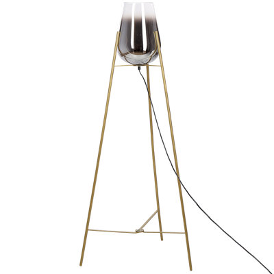 Beliani Glam Floor Lamp MENA Metal Gold