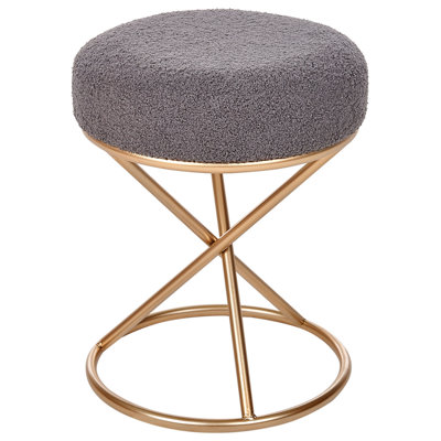 Beliani Glam Stool PRESHO Grey