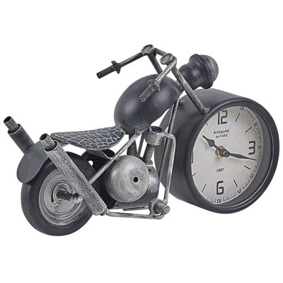 Beliani Industrial Clock BERNO Iron Black | DIY at B&Q
