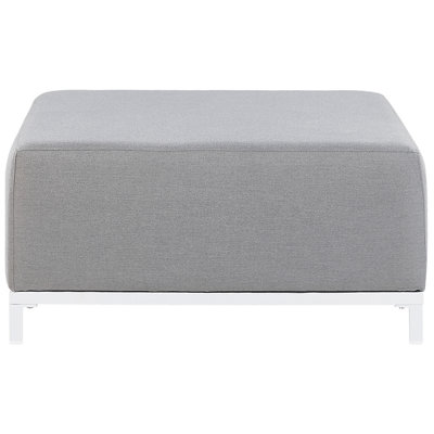 Beliani Industrial Ottoman ROVIGO Light Grey