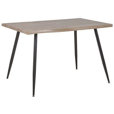 Beliani Modern Dining Table LUTON Light Wood
