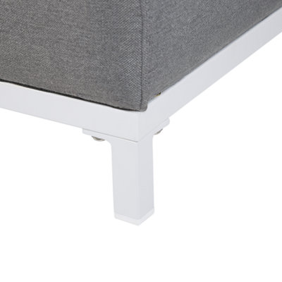 Beliani Modern Ottoman ROVIGO Grey