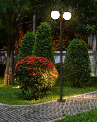 Beliani Modern Outdoor Lamp Post KULSI Black