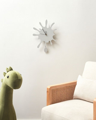 Beliani Modern Wall Clock FULLY 27 cm White