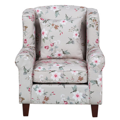 Beliani Retro Armchair Cream HAMAR | DIY at B&Q